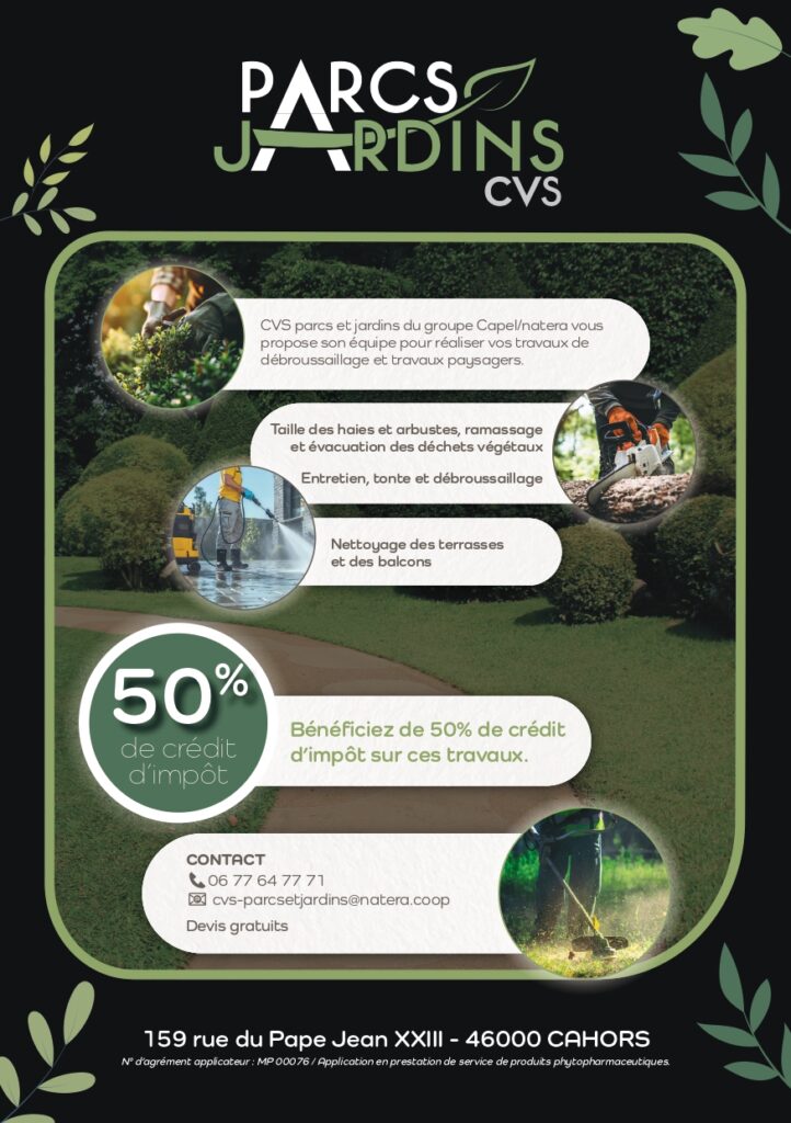 CVS Parcs et Jardins lance de nouveaux services pour entretenir vos ...